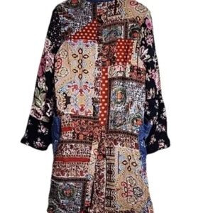 Free People | Jackets & Coats | Free People Songbird Patchwork Kimono ...